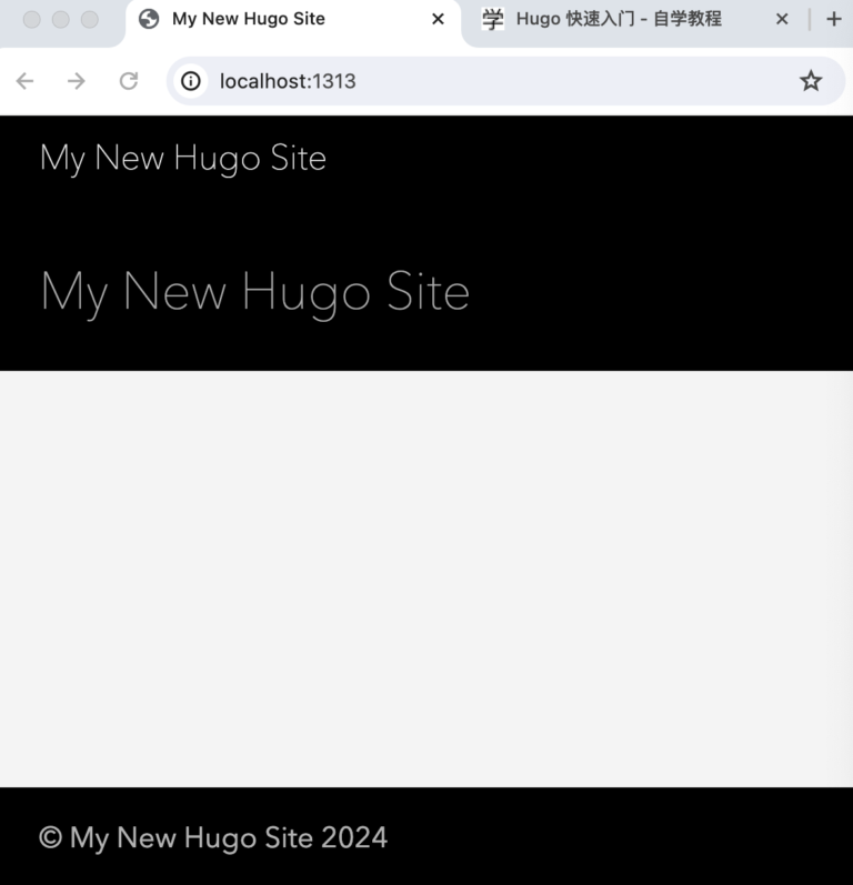 Hugo 快速入门 - 自学教程